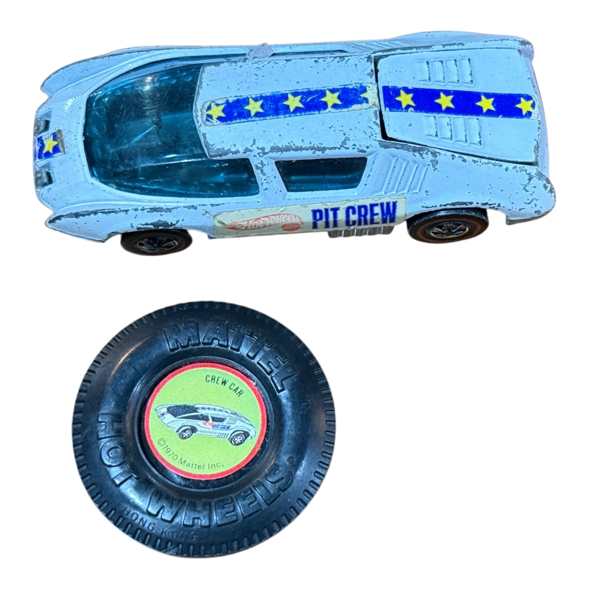 Hot Wheels Redline Crew Car White 1970 Made In Hong Kong W/Button – Emma Jeans