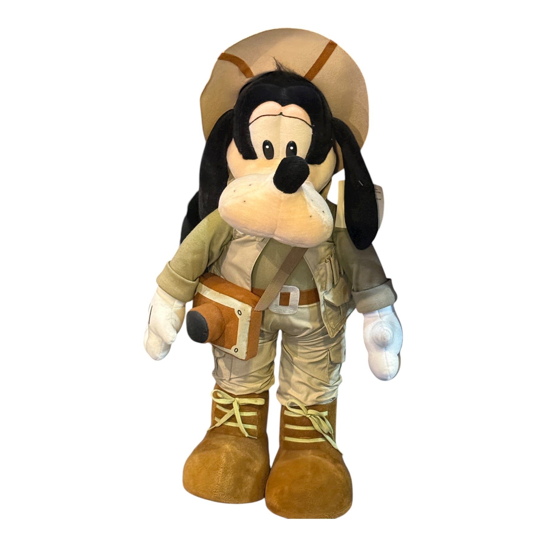 Walt Disney World Animal Kingdom Safari Goofy Plush w/ Camera Stuffed ...