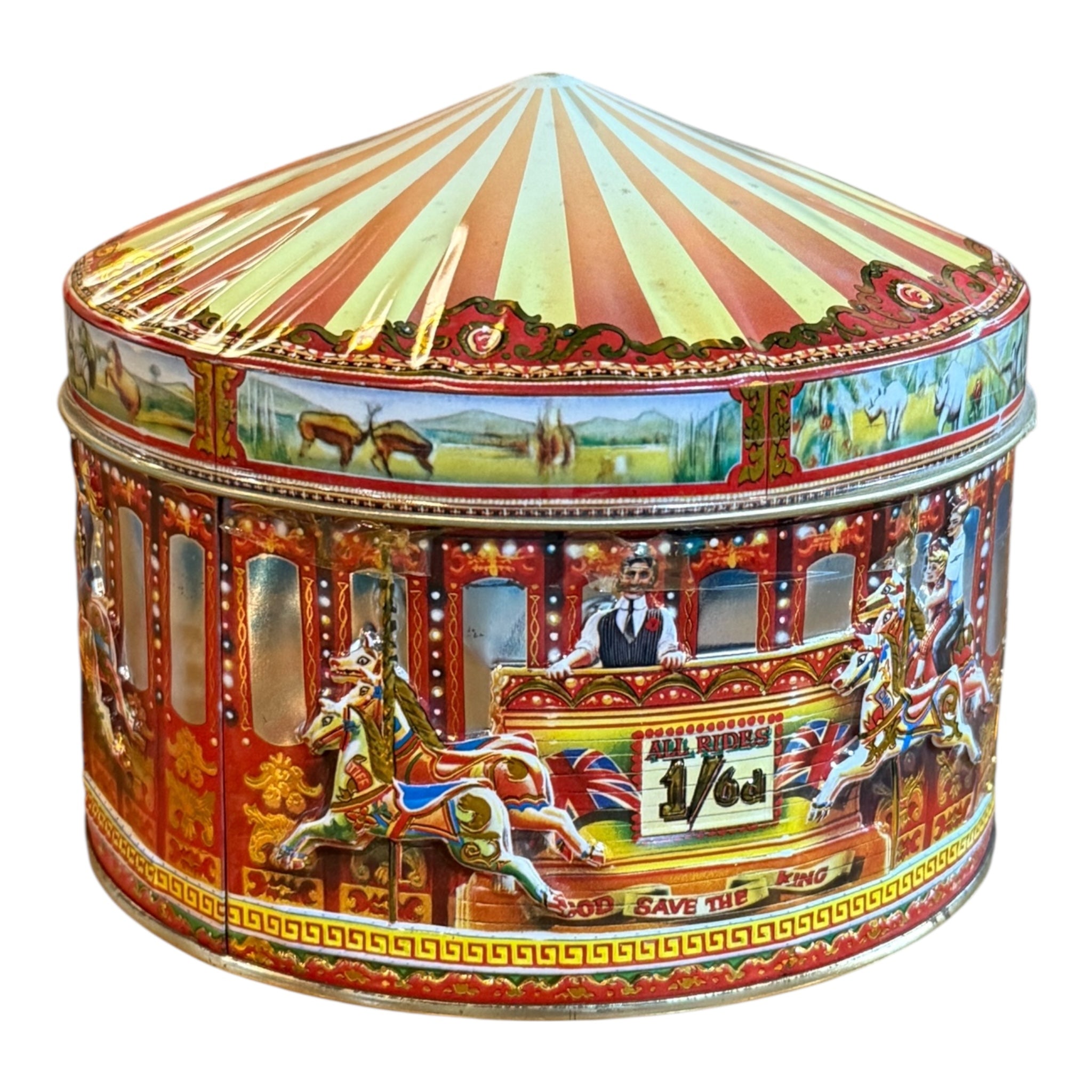 Metal Churchills of London Carousel Cream Toffee Tin – Emma Jeans