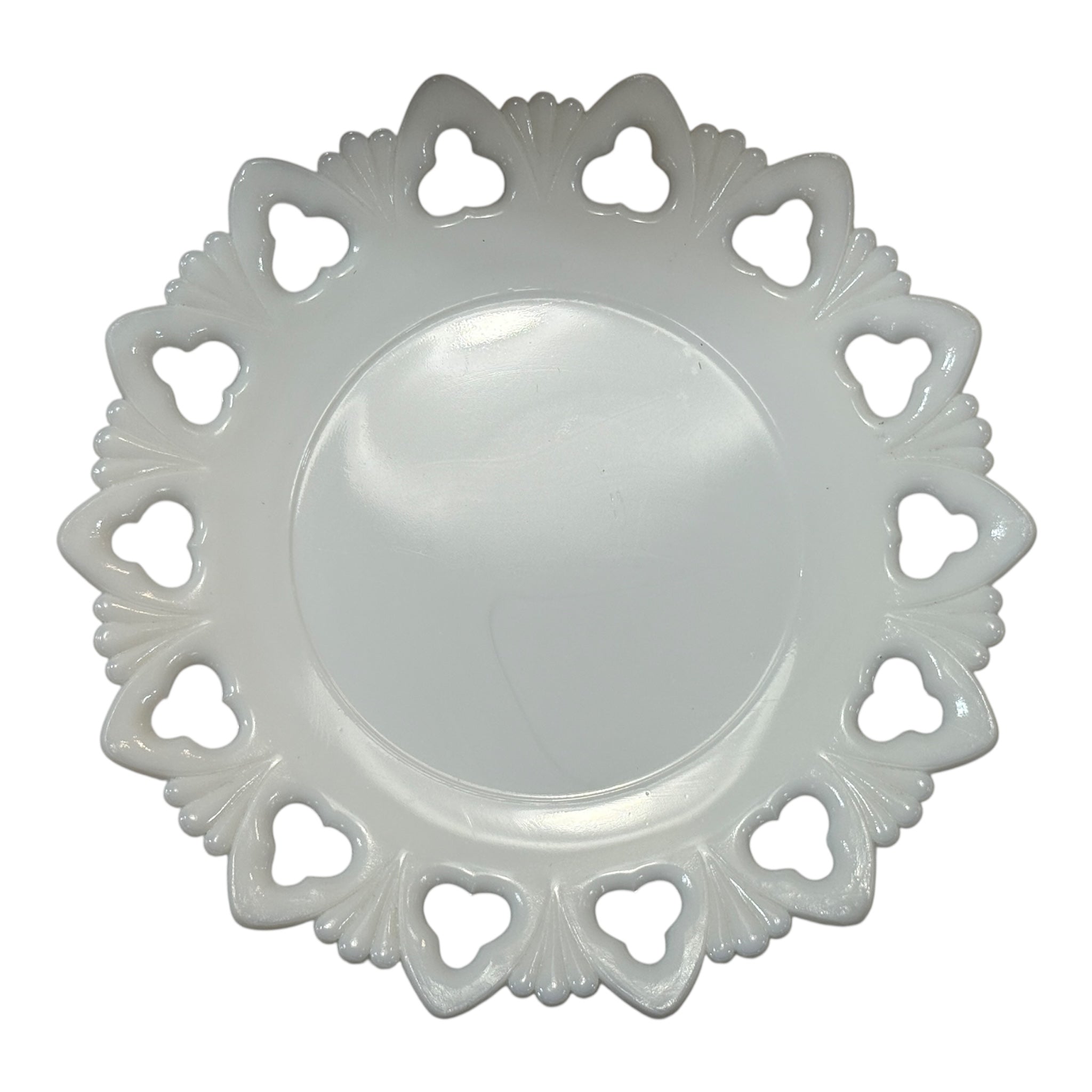 Vintage Kemple Glass 1960's Milk Glass Shell and Club Plate – Emma Jeans