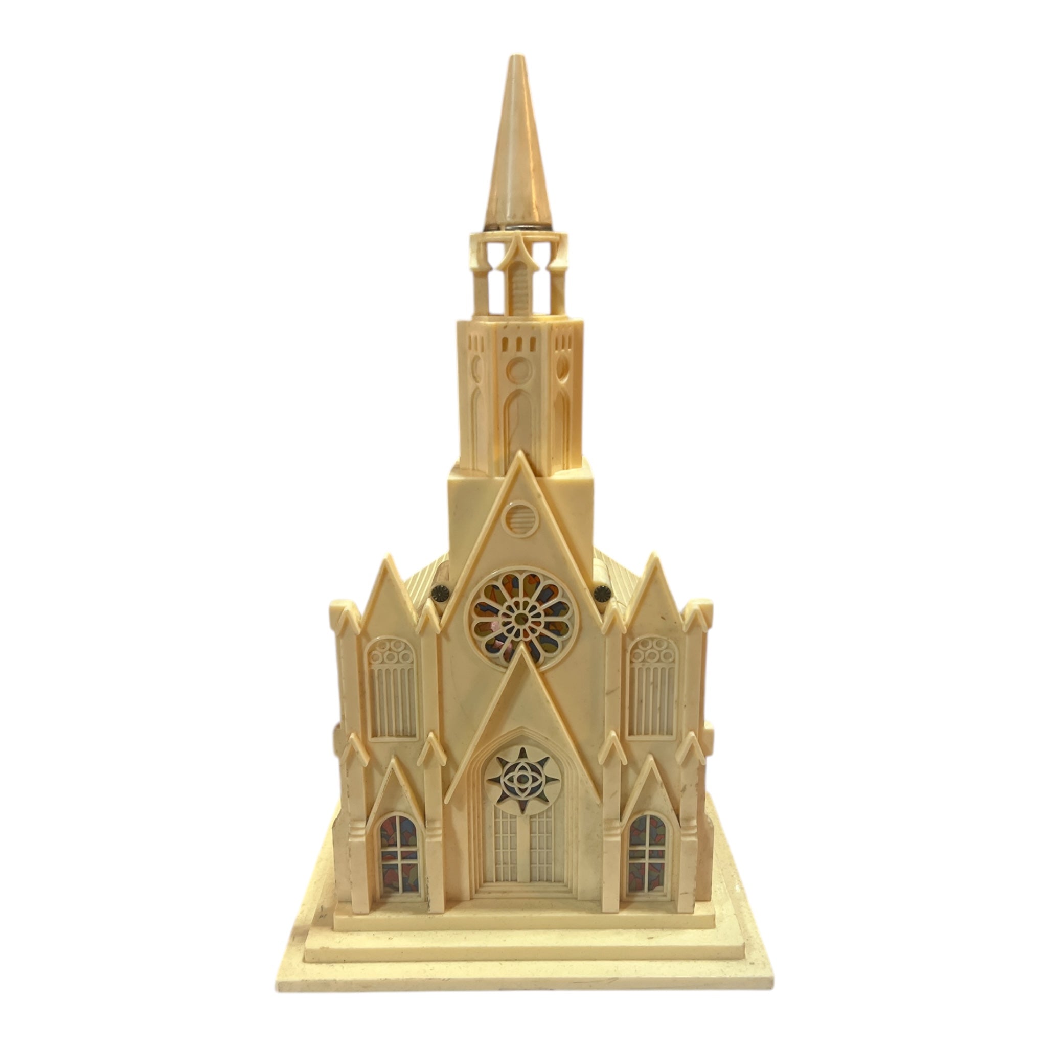Vintage Raylite Electric Corp Lighted Musical Christmas Cathedral ...