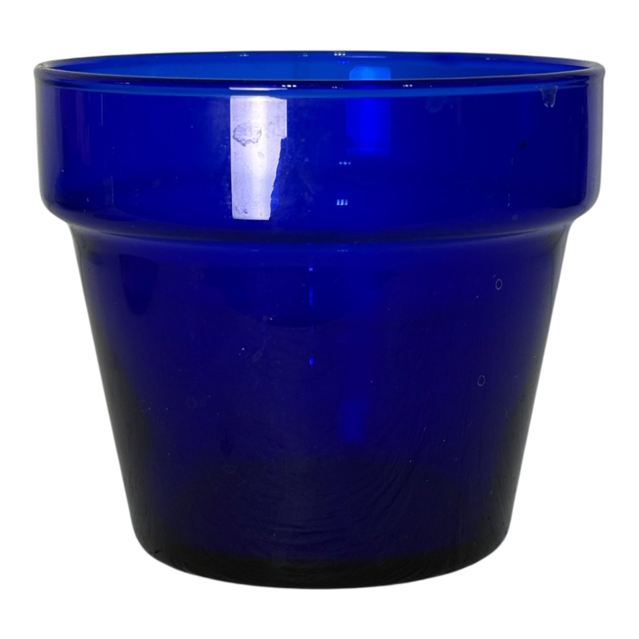 Libbey Cobalt Blue Glass Flower Pot / Votive Candle Holder – Emma Jeans